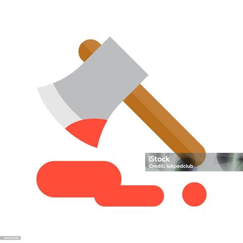 피 묻은 도끼 살인 장비 할로윈 관련된 아이콘 0명에 대한 스톡 벡터 아트 및 기타 이미지 0명 도끼 벡터 Istock