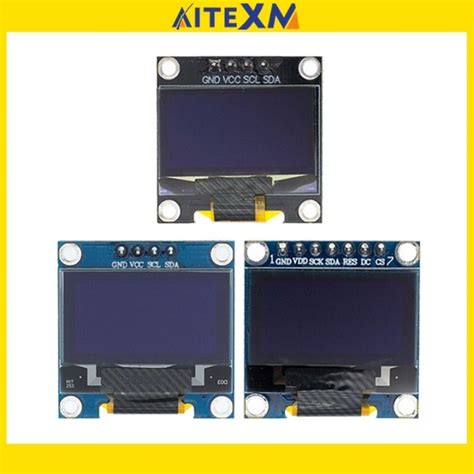 ♀ โมดูล Oled Spi Iic I2c 128x64 หน้าจอ Lcd สีขาว ฟ้า เหลือง สำหรับ Arduino ขนาด 096 นิ้ว