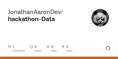 Github Jonathanaarondevhackathon Data