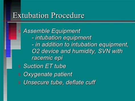 Endotracheal Intubation Extubation