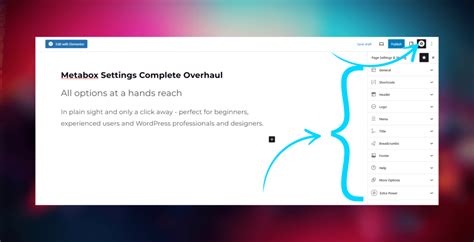 Metabox Settings Makeover Wordpress Customization Power And Flexibility