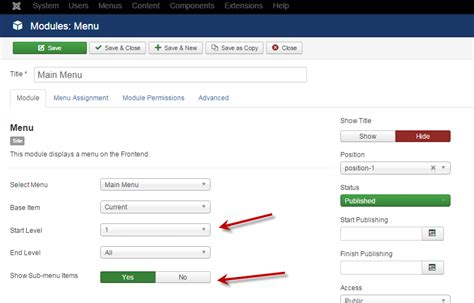 Filej3x Create Sublevel Menu Module Details Enpng Joomla Documentation