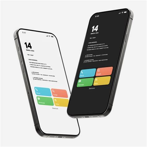 Descriptive Ios Homescreen Setup Light And Dark R Ioswidgets