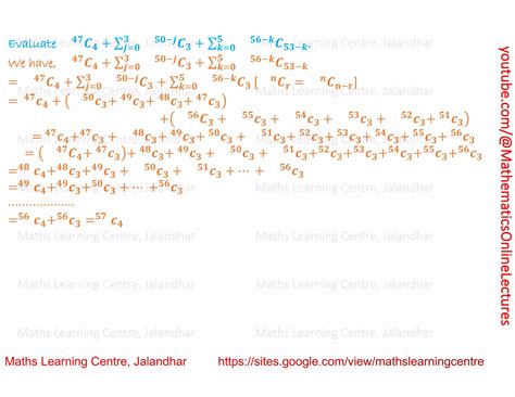 Class 11 Chapter 7 Permutations And Combinations Combinations Basics Lecture 6 Pdf