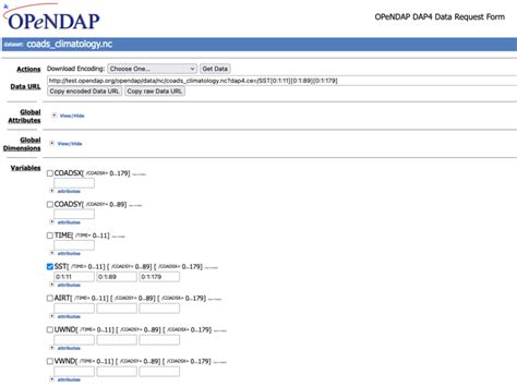 Online Help Files — Opendap
