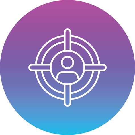 Target Gradient Circle Line Inverted Icon 16842716 Vector Art At Vecteezy