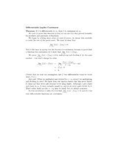 Differentiable Implies Continuous MIT OpenCourseWare Differentiable Implies Continuous Mit