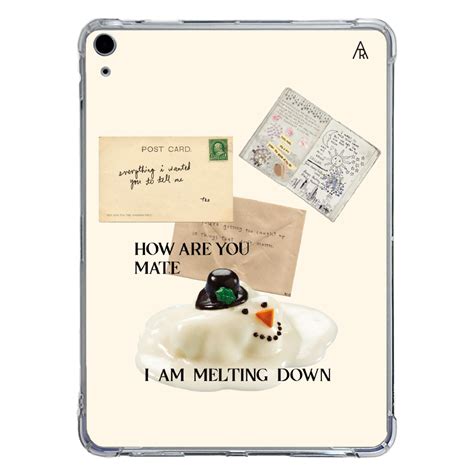 윈터 콜라주 투명 젤리 하드 아이패드 케이스 프로 Pro Air 에어 4 5 미니 6 7 8 9세대 102 129 3 에이블리