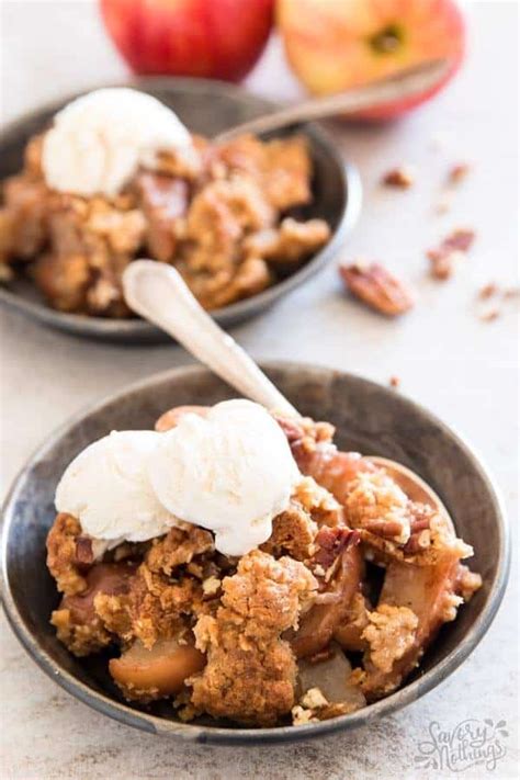 Quick Apple Crisp Made From Scratch With An Easy Oatmeal Topping