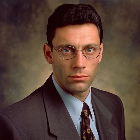 Premium Photo A Man Wearing Glasses And A Suit With A Tie That Says He Is Wearing Glasses