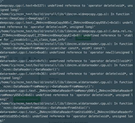After Build Ncnn Get Libncnna I Compile My Own Code Use Gcc Failed