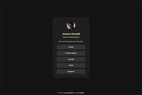 Frontend Mentor Responsive Socials Profile Using Css Flexbox And Css