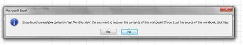 excel found unreadable content in ‘filename xlsm microsoft community