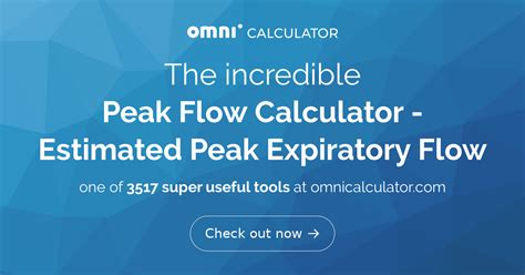 Peak Flow Calculator Estimated Peak Expiratory Flow