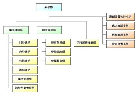 亞東醫院藥學部 e pharm 組織圖