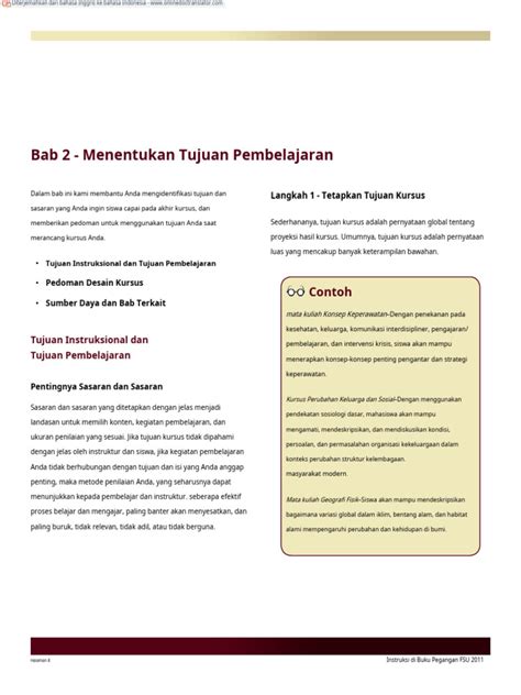Determining Learning Objectives En Id Pdf