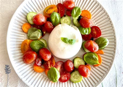 다이어트 식단 ~ 부라타 치즈 야채 샐러드 만드는법