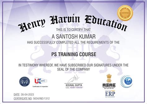 Akashi Santosh Kumar On Linkedin Succesful Completion Of Sap Erp Project Management From Henry