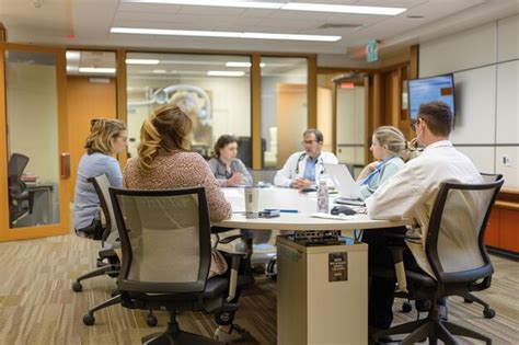 The Collaborative Nature Of Healthcare Is Depicted Through A Multidisciplinary Team Meeting