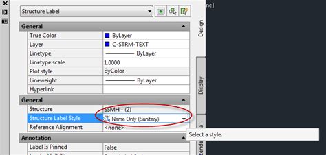 Solved Different Structure Label Style In Same Pipe Network