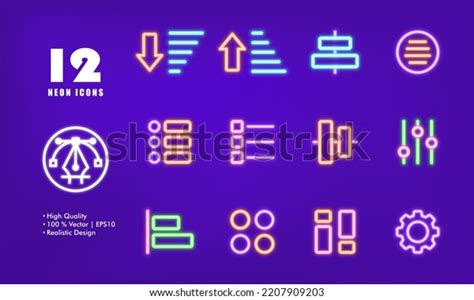 Navigation Menu Set Icon Order Arrows Stock Vector Royalty Free