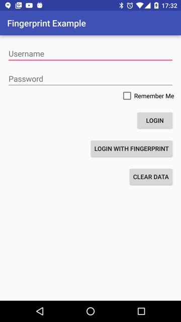 Github Zlate87android Fingerprint Example An Example Application On How To Use The Android