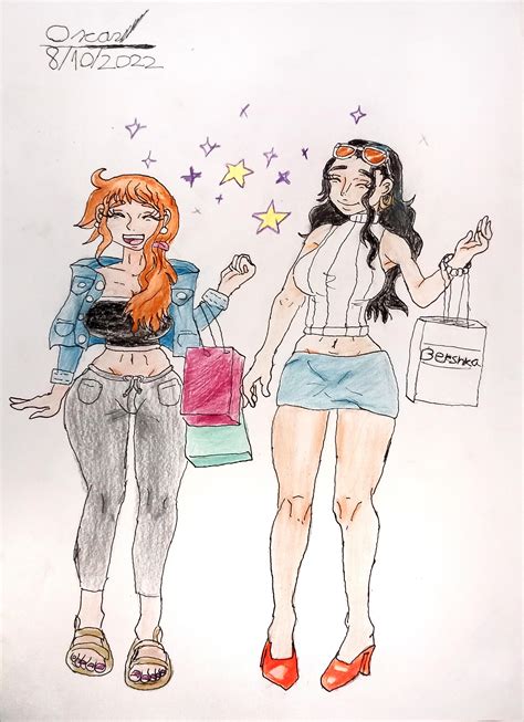 Drew Nami And Robin Shoppin Together R Onepiece