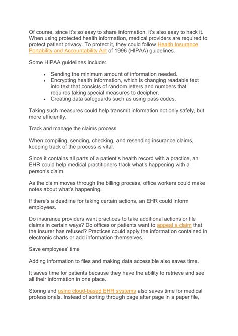 How EHR Billing And Coding Can Improve Revenue Cycle PDF Health Insurance Insurance