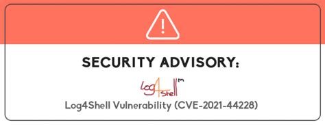 security advisory log4shell vulnerability cve 2021 44228