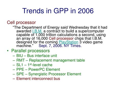 Ppt General Purpose Processors As Processor Arrays Powerpoint