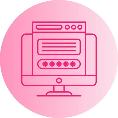 Password Gradient Circle Icon 47474079 Vector Art At Vecteezy