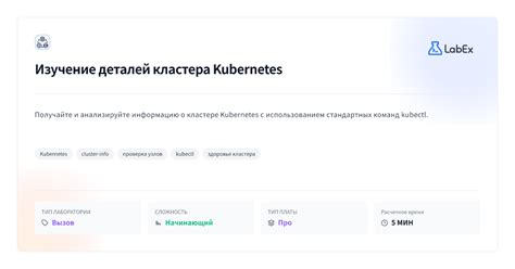 Изучение деталей кластера Kubernetes Labex