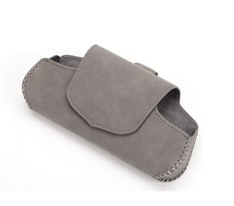 Футляр під окуляри в авто із замши Cірий №2 фото отзывы характеристики в интернет магазине