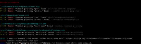Error When Run Yarn Build · Issue 4712 · Pancakeswappancake Frontend