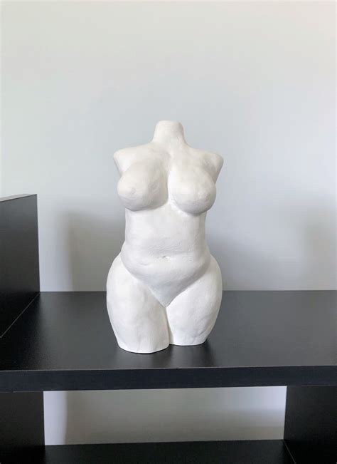 Tall Curvy Plus Size Goddess Torso Statue Boho Decor Goddess Figurine Statue Self Love