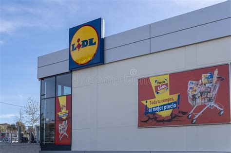 Facade Of A Supermarket Of The International Chain Lidl Editorial Stock Image Image Of