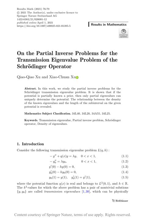 On The Partial Inverse Problems For The Transmission Eigenvalue Problem Of The Schrödinger