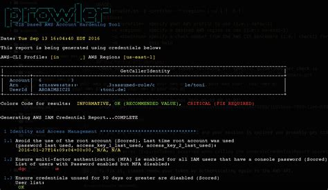 prowler tool for aws security assessment auditing and hardening