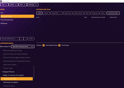 In Game Ignoring Results Made In Editor But Accepts Fixtures Pre Game Editor Sports