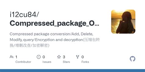 Github I12cu84compressedpackageoperationbypython Compressed