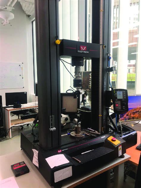 Instron 5969 Dual Column Testing System With Material Glycolon In Vise