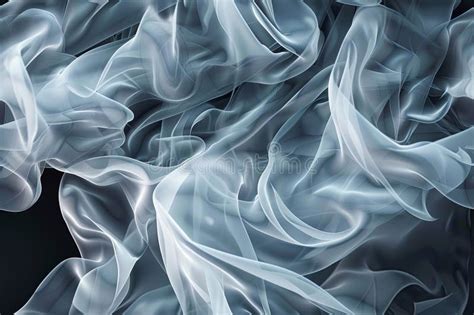 Muted Tones On Black Backdrop For Tranquil Abstract Fluid Forms Serene Elegance Captured Ai