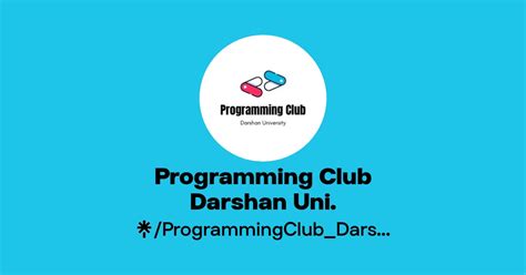 Programming Club Darshan Uni Instagram Linktree