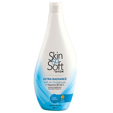 Skin So Soft 400ml Ultra Radiance with 4x Glutathione + Vitamin B3 & C ...