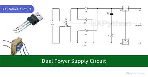 Dual Power Supply Circuit With V And V