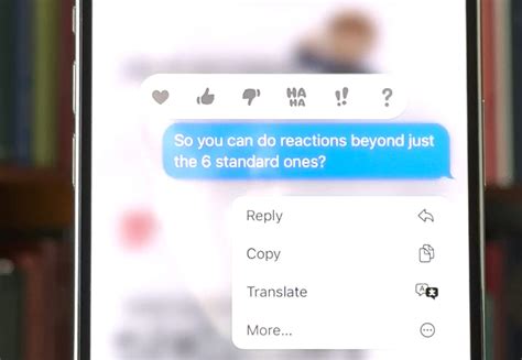Respond To Iphone Texts Faster With 50 Additional Reactions In Imessage