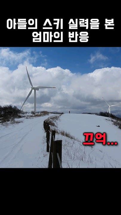 알고보니 스키 초보였던 아들을 본 엄마의 반응 Youtube