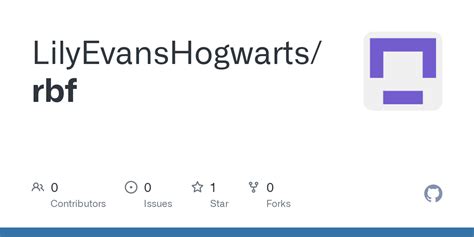 GitHub LilyEvansHogwarts Rbf
