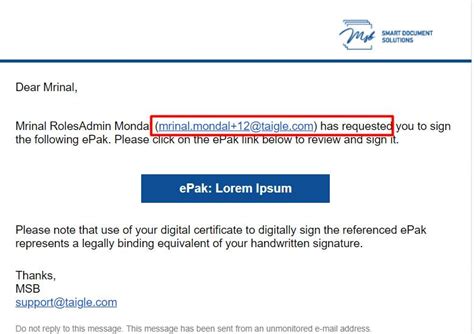 how do i know who asked me to sign and what document i am being asked to sign msb docs