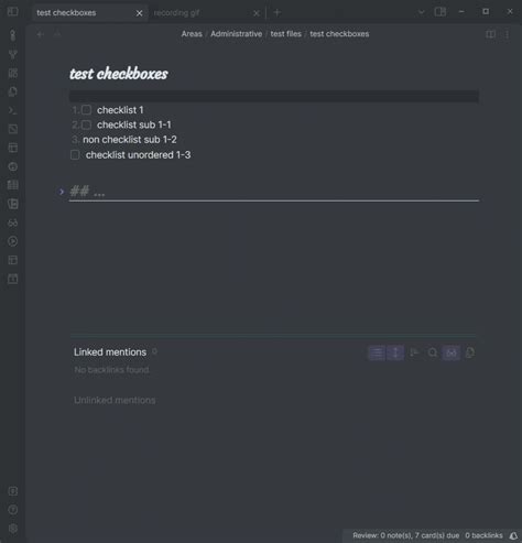 Indenting A List Removes Checkboxes Help Obsidian Forum